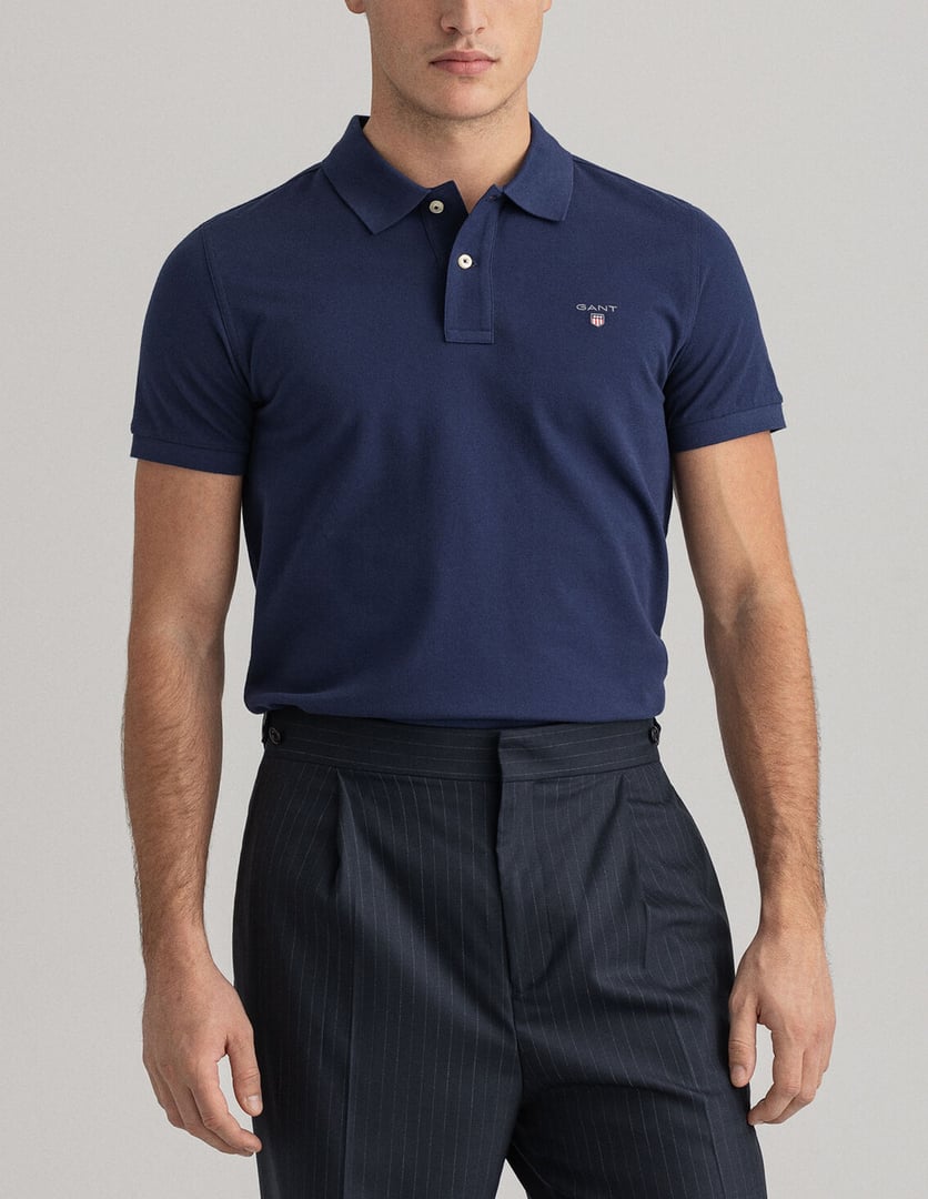 GANT ΜΠΛΟΥΖΑ " Original Pique Polo " 100%ΒΑΜΒΑΚΙ ΜΕ ΚΕΝΤΗΜΕΝΟ LOGO ΣΤΟ ...