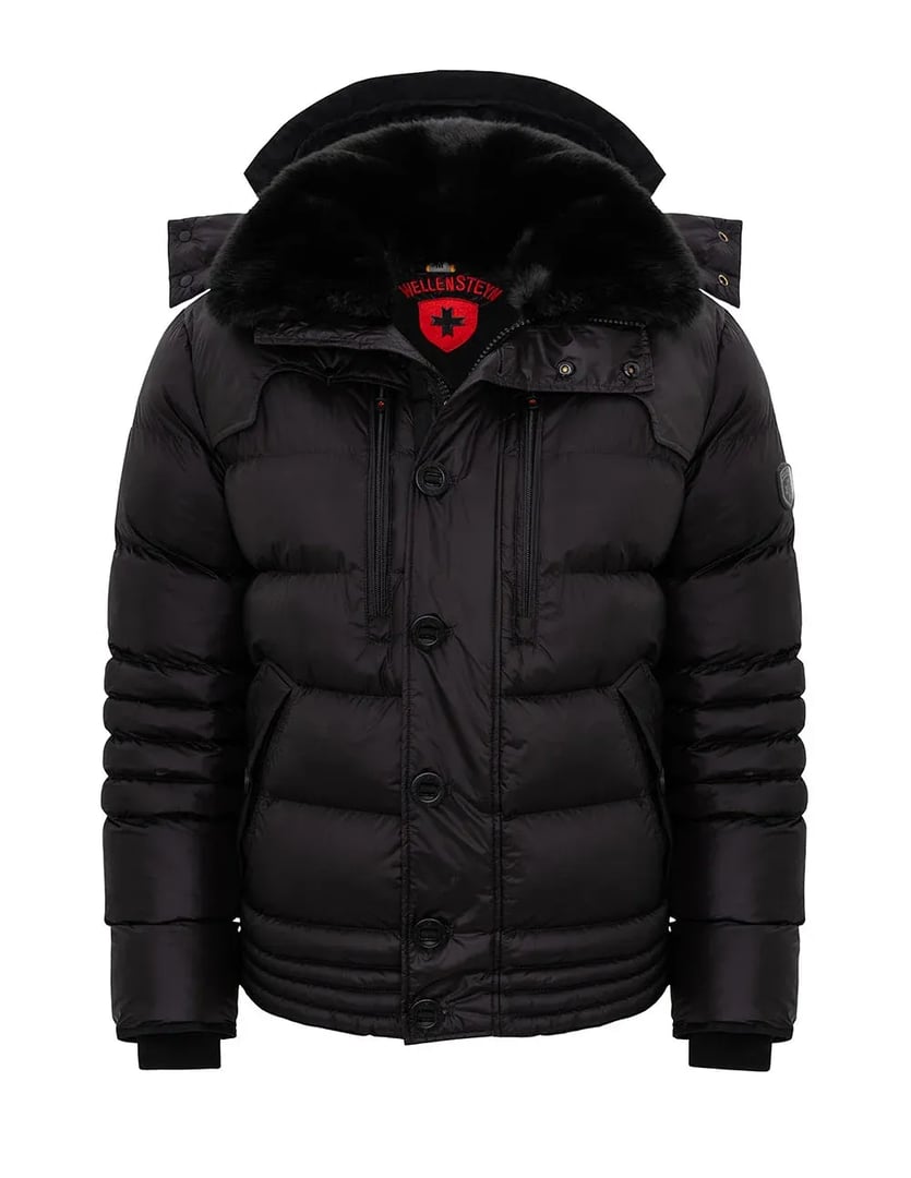 WELLENSTEYN STARSTREAM ΜΠΟΥΦΑΝ ΚΟΝΤΟ PUFFER ΜΑΥΡΟ GLOSSY ΜΕ ΑΠΟΣΠΩΜΕΝΗ ...