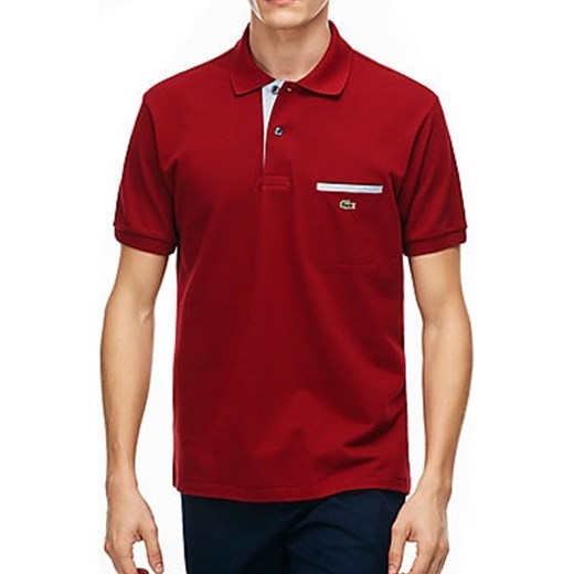 LACOSTE ΜΠΛΟΥΖΑ ΠΟΛΟ ΠΙΚΕ 100%ΒΑΜΒΑΚΙ ΜΕ ΤΣΕΠΑΚΙ & ΚΕΝΤΗΜΕΝΟ LOGO ...