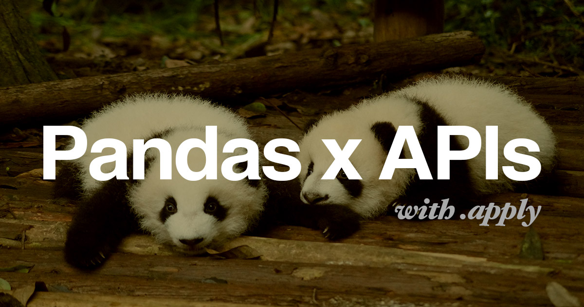 Api Calls In Pandas Dataframe Enriching Data With Apis