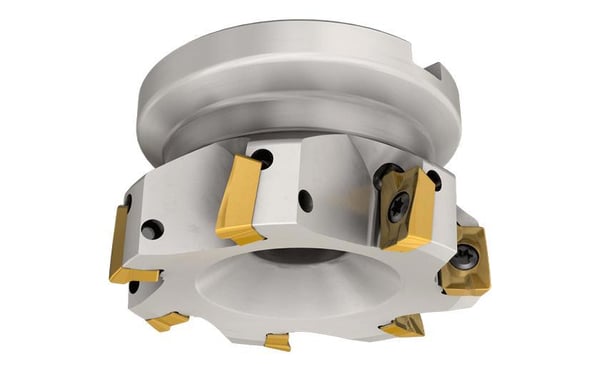 Iscar 3102112 HM90 F90A 15 Face Mill, 5 in Dia Cutting, 1.5 in Dia ...