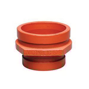 Victaulic® FD44050P00 Concentric Reducer, 4 x 3 in, Grooved, Ductile ...