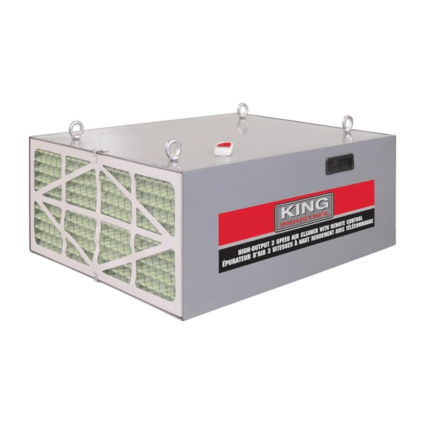 King Industrial KAC-1050 3-Speed High Output Air Cleaner With Remote ...