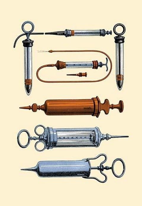 Syringes by Jules Porges - Art Posters or Prints on Paper or Canvas ...