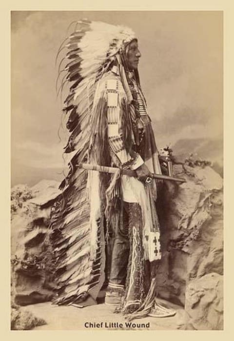 Chief Little Wound, Oglala Lakota Chief- Art Print - Art Posters or ...