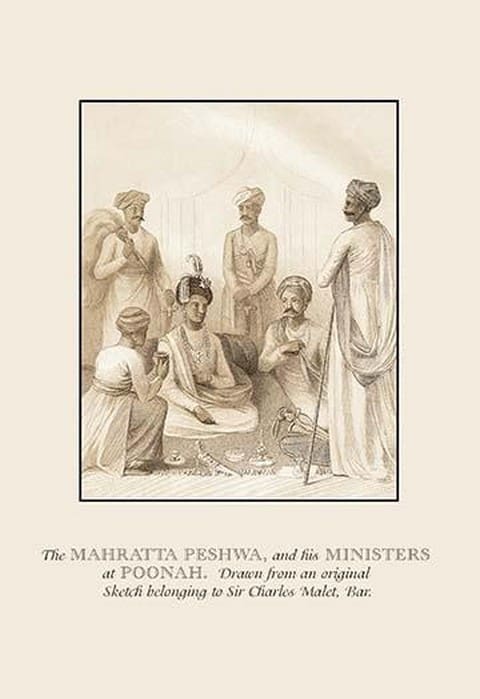 The Mahratta Peshwa and his Ministers at Poonah by Baron de Montalemert ...