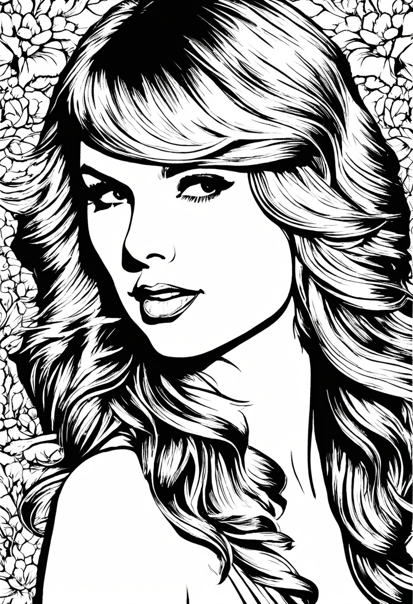 Creative Taylor Swift Coloring Sheets – Color And Play