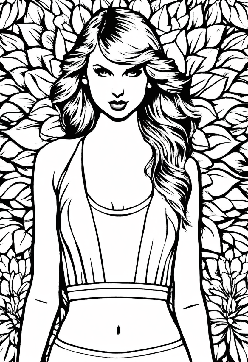 Creative Taylor Swift Coloring Sheets – Color And Play