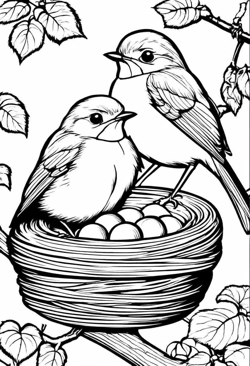 Beautiful Bird Coloring Sheets – Color And Play