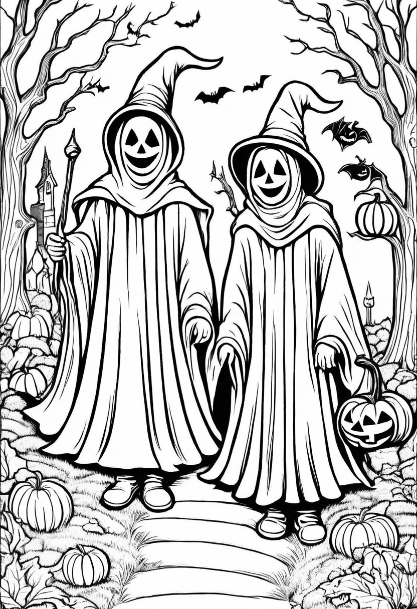 26 Spooky Halloween Coloring Pages – Color And Play