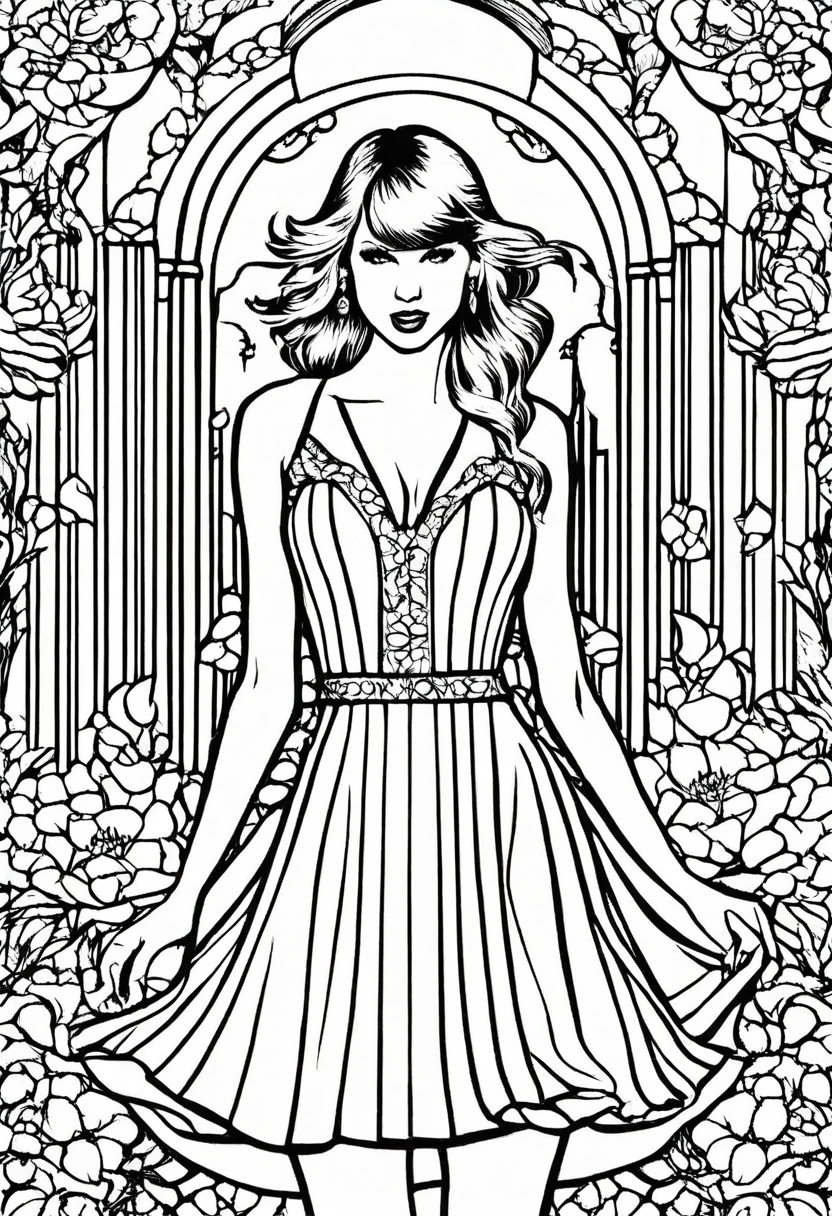 Creative Taylor Swift Coloring Sheets – Color And Play