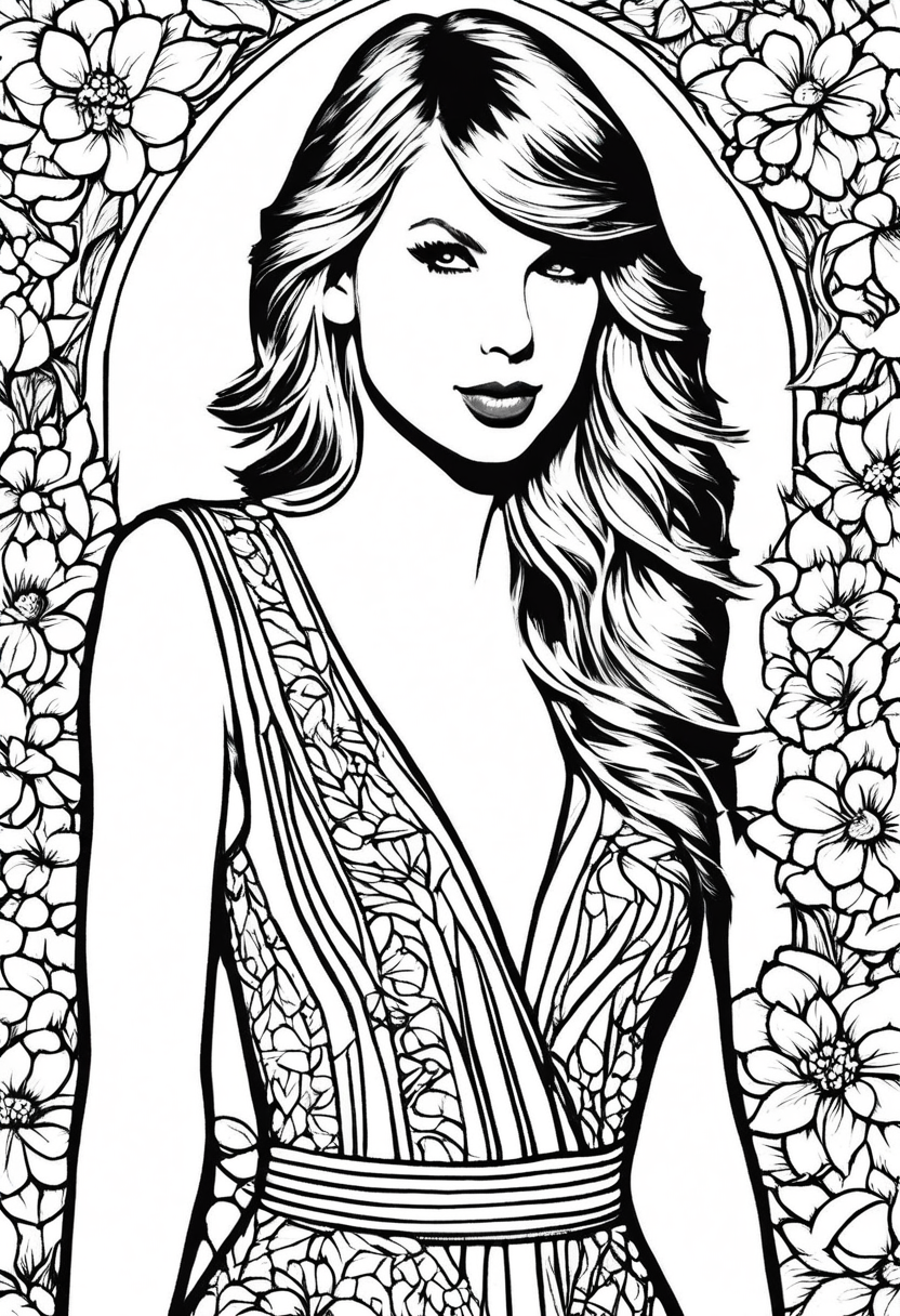 Creative Taylor Swift Coloring Sheets – Color And Play
