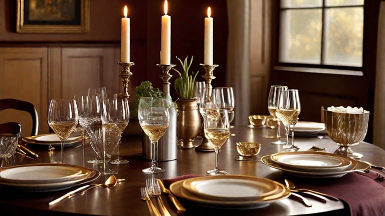How To Set A Table With Wine Glasses And Water Glasses