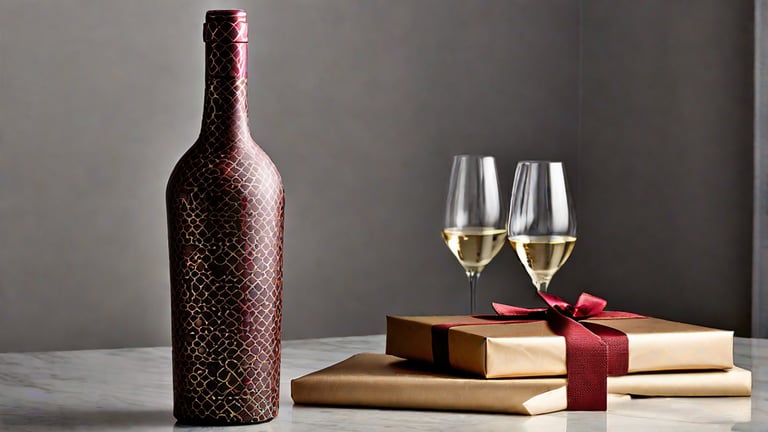 How To Wrap A Wine Bottle With Wrapping Paper
