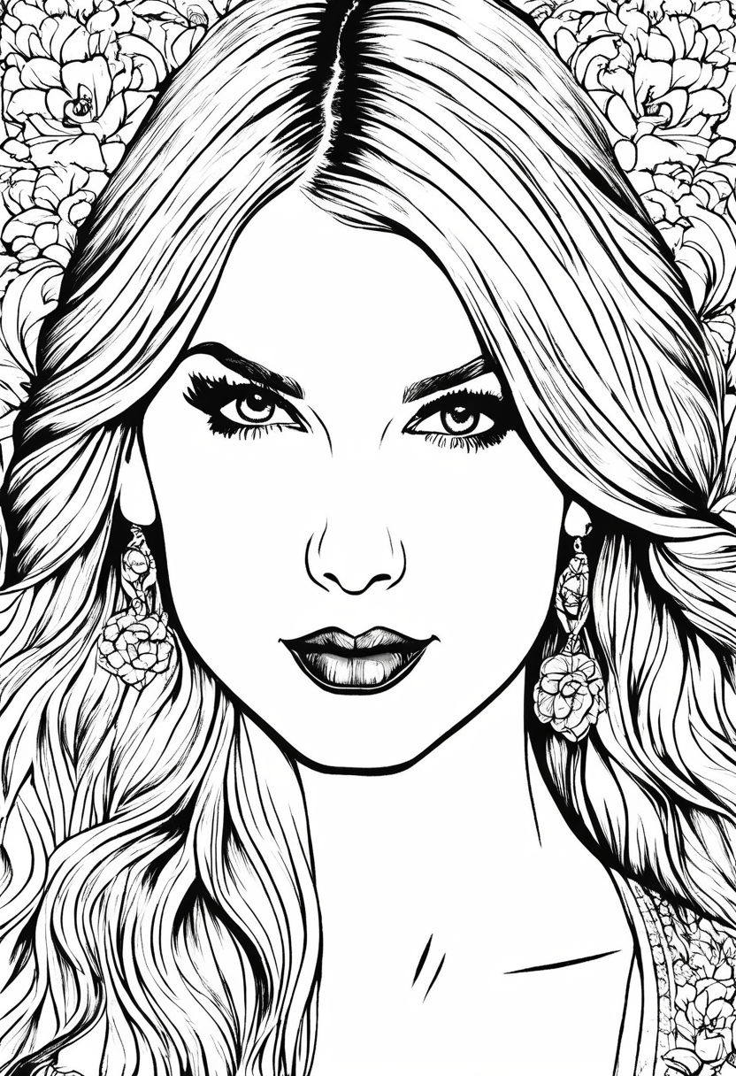 Creative Taylor Swift Coloring Sheets – Color And Play