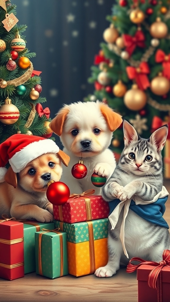 Festive Animal Christmas Images