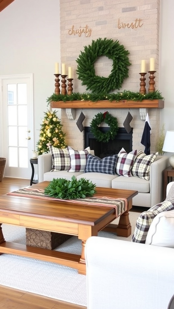 Modern Farmhouse Christmas Decor Ideas for Your Living Room