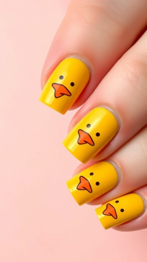 Duck Nail Art Design