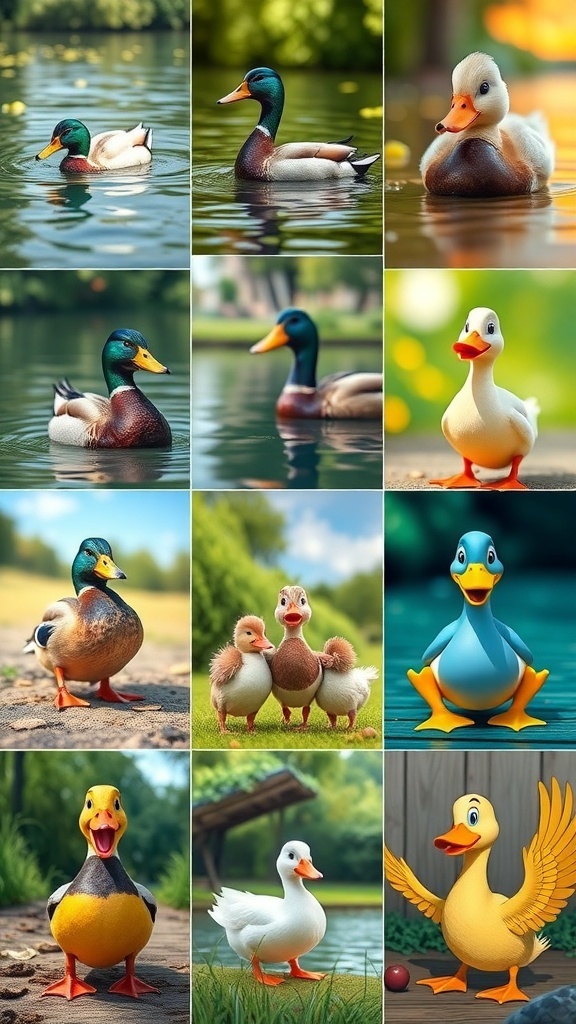 Duck-Themed iPhone Wallpaper Collection