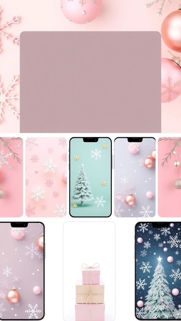 Pastel Christmas Wallpaper for iPhone – liventolife.com