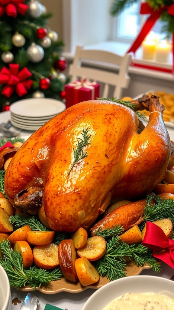 Festive Roast Turkey Recipe for Christmas Dinner