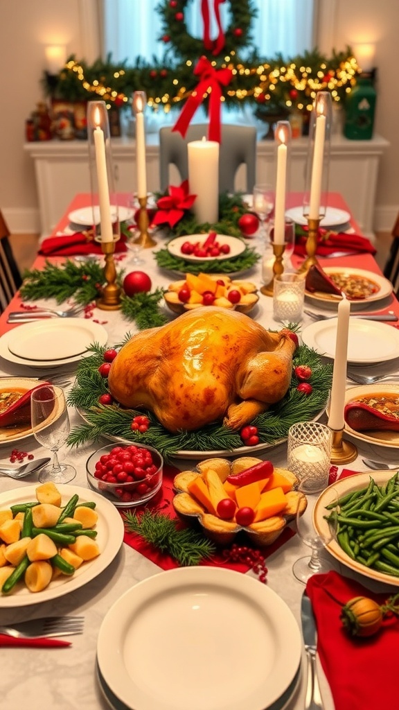 Festive Christmas Dinner Menu for Friends