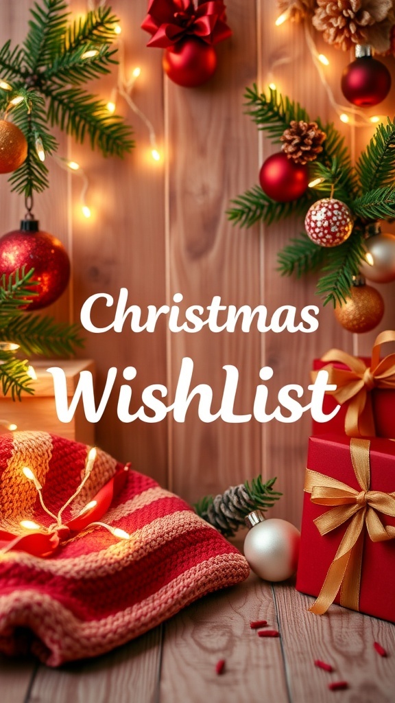 Christmas Wishlist Background Aesthetic