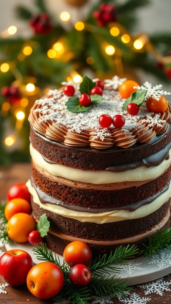 Festive Christmas Cake Designs