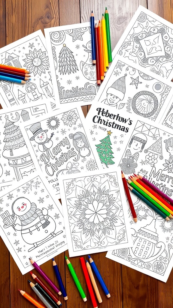 Unique Christmas Coloring Pages for All Ages