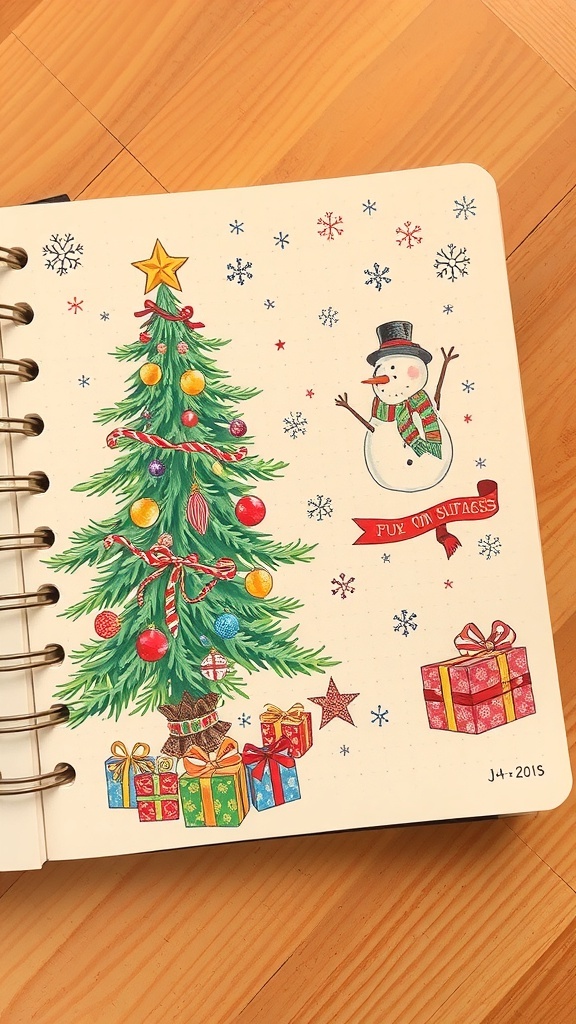 Christmas Journal Drawing Ideas