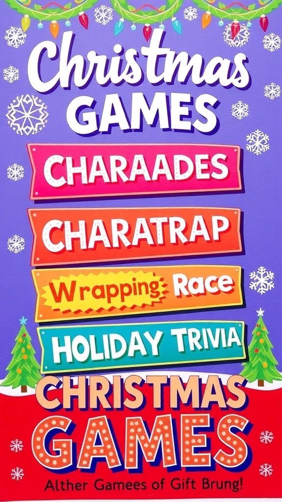 Christmas Games Poster Ideas