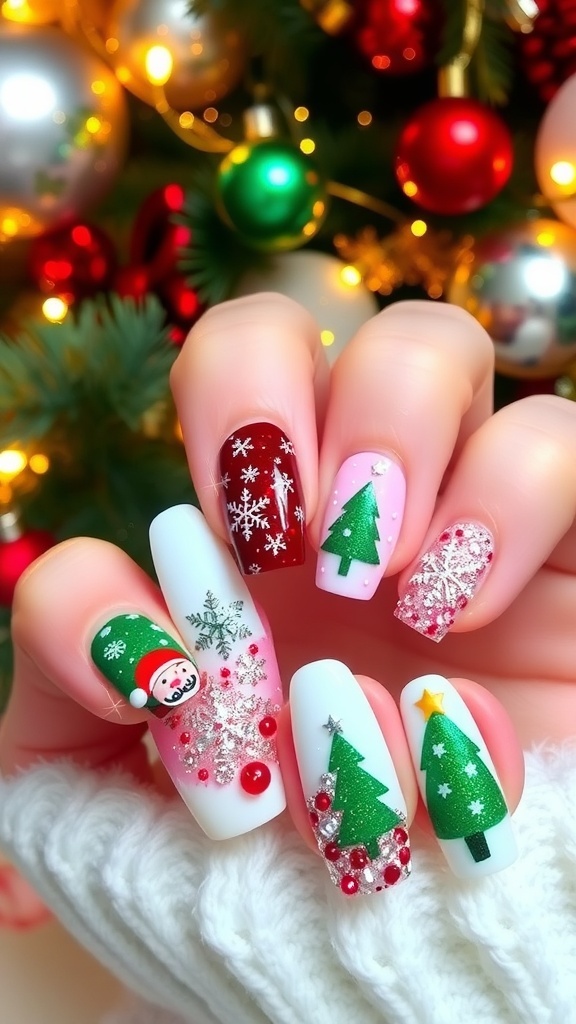 Unique Christmas Nail Art Designs