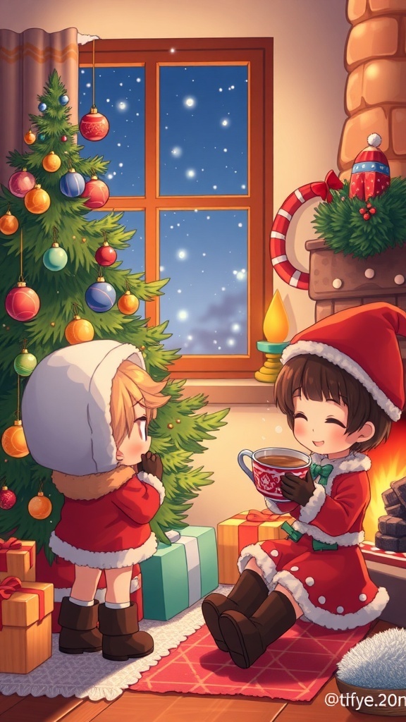 Christmas Drawing Ideas for Original Characters