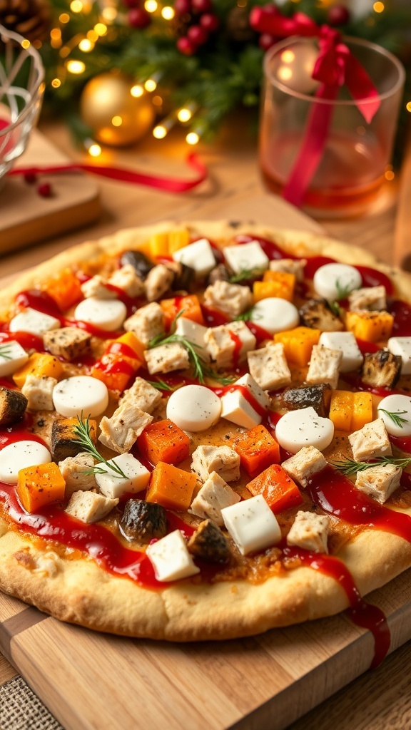 Festive Christmas Dinner Pizza Ideas