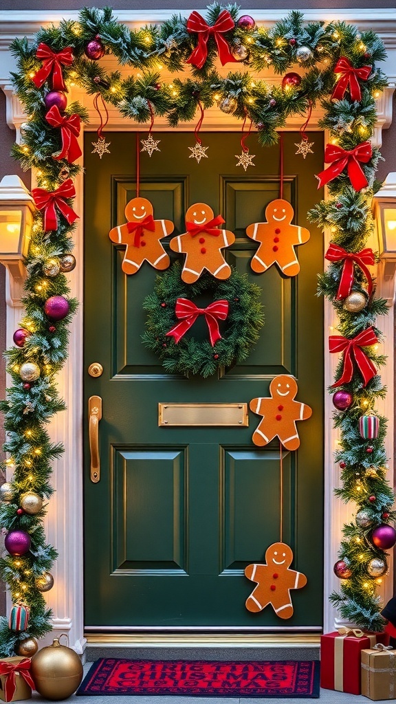 Gingerbread Man Christmas Door Decoration Contest