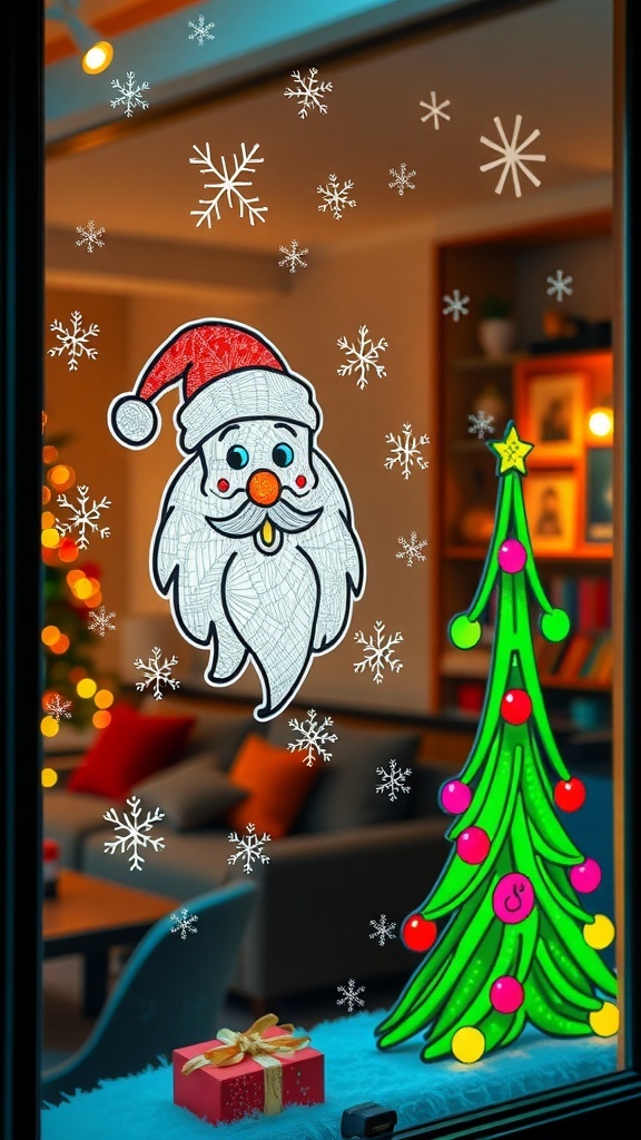 Christmas Window Doodles