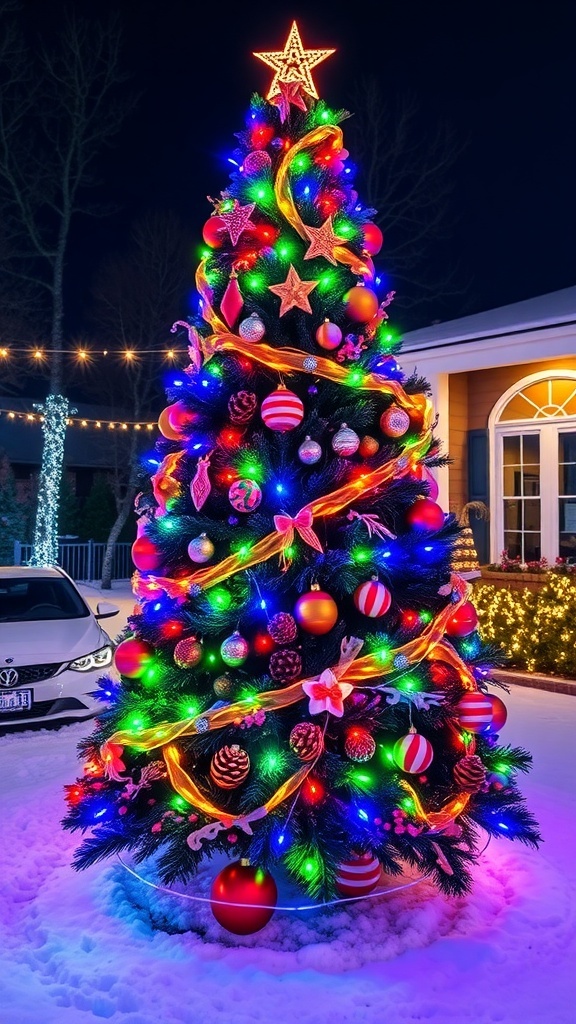 Outdoor Christmas Tree Decoration Ideas