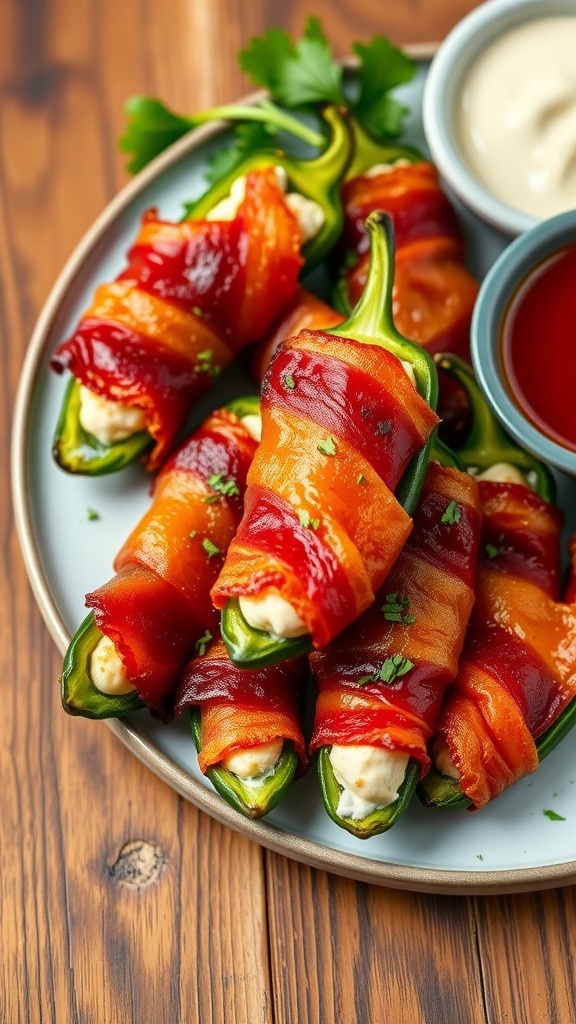 Air Fryer Bacon-Wrapped Jalapeños Recipe