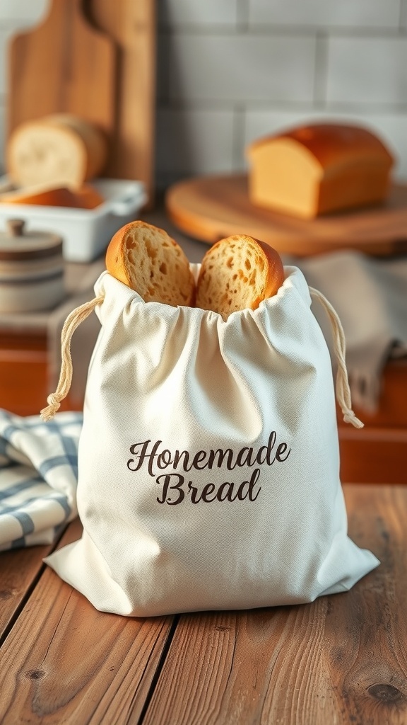 Homemade Bread Bag Tutorial