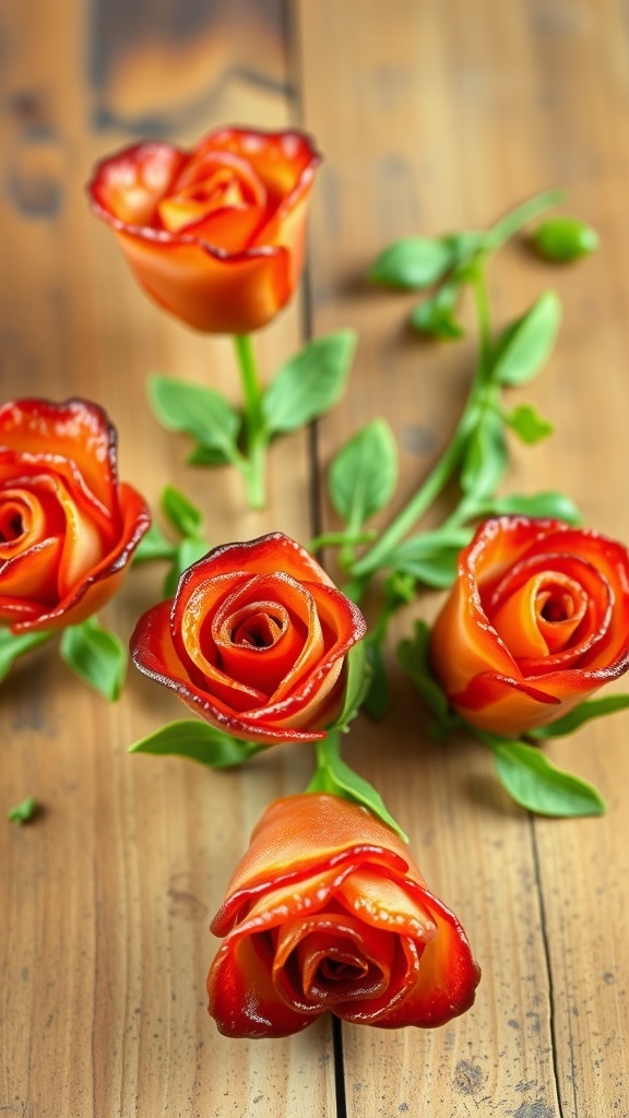 Air Fryer Bacon Roses Recipe