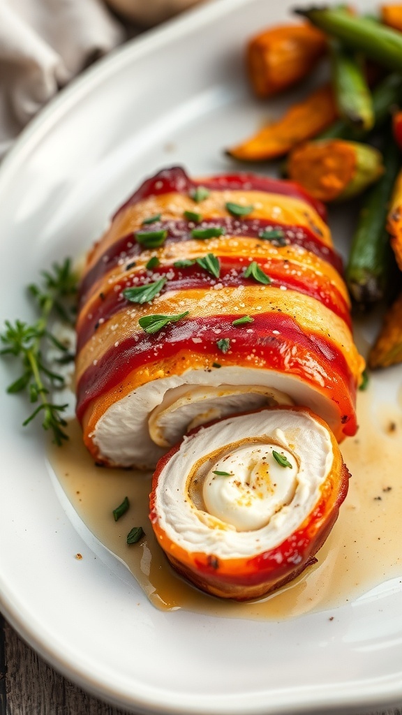 Bacon-Wrapped Stuffed Chicken Breast Recipe