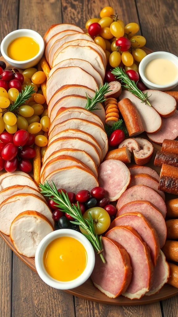 Savory Meat Platter for Christmas Parties