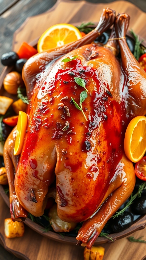 Roast Duck with Orange Glaze Recipe