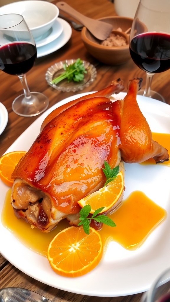 Roasted Duck with Orange Glaze Recipe