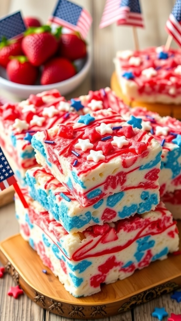 Patriotic Rice Crispy Treats Recipe