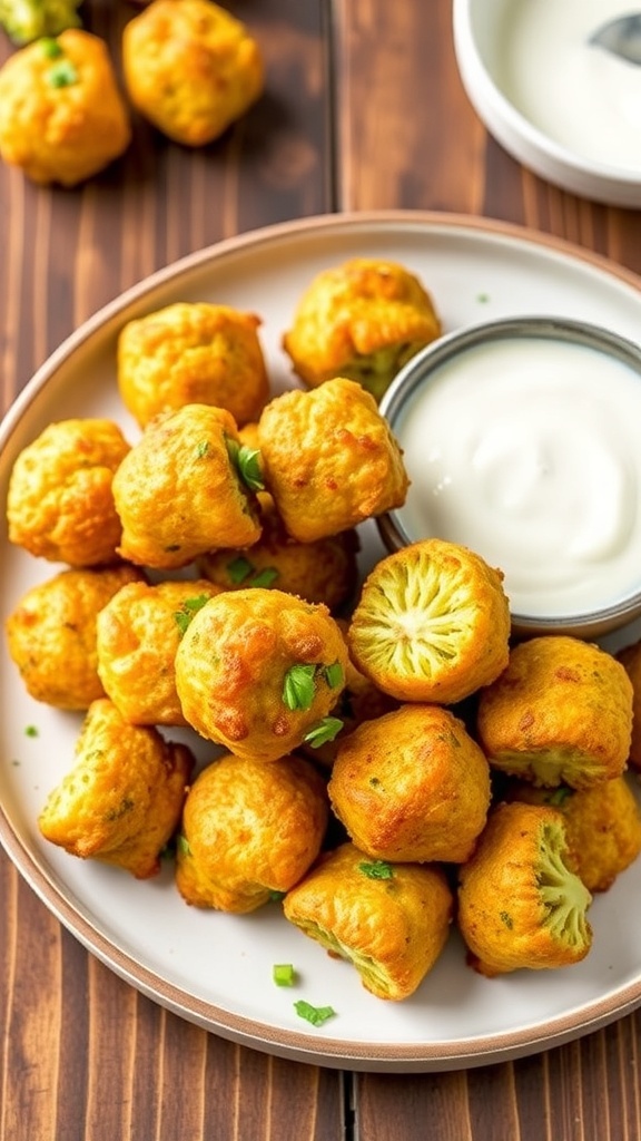 Crispy Air Fryer Broccoli Cheese Bites Recipe