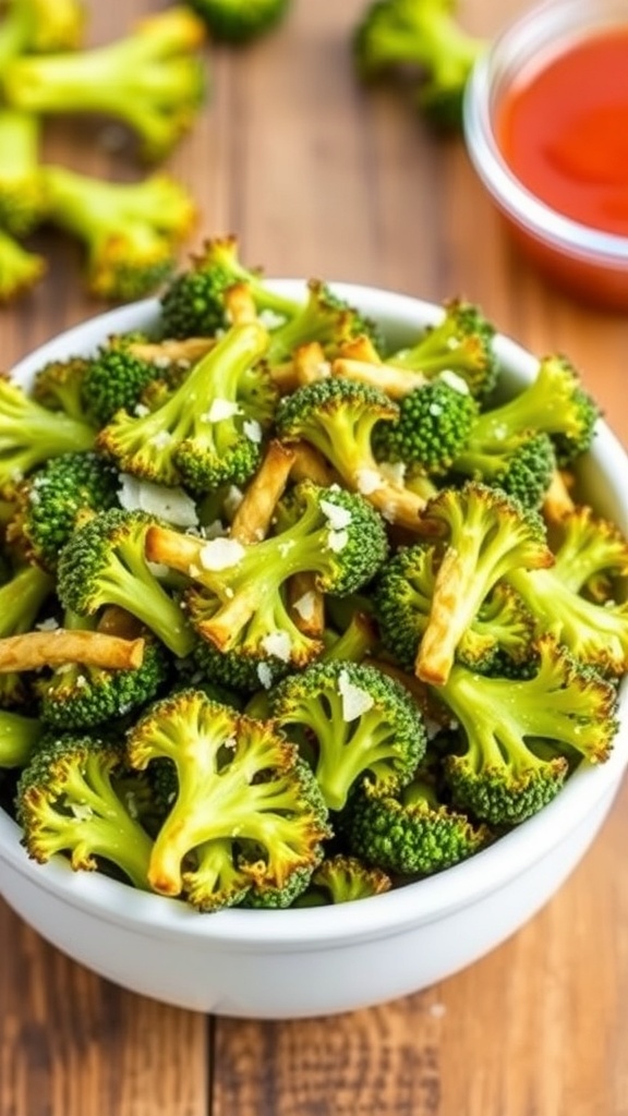 Crispy Air Fryer Broccoli Chips Recipe