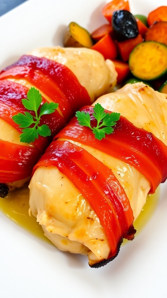 Bacon-Wrapped Chicken with Love