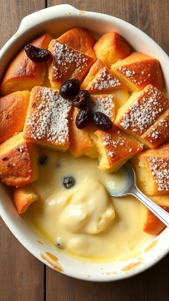 Classic Bread and Butter Pudding for Two