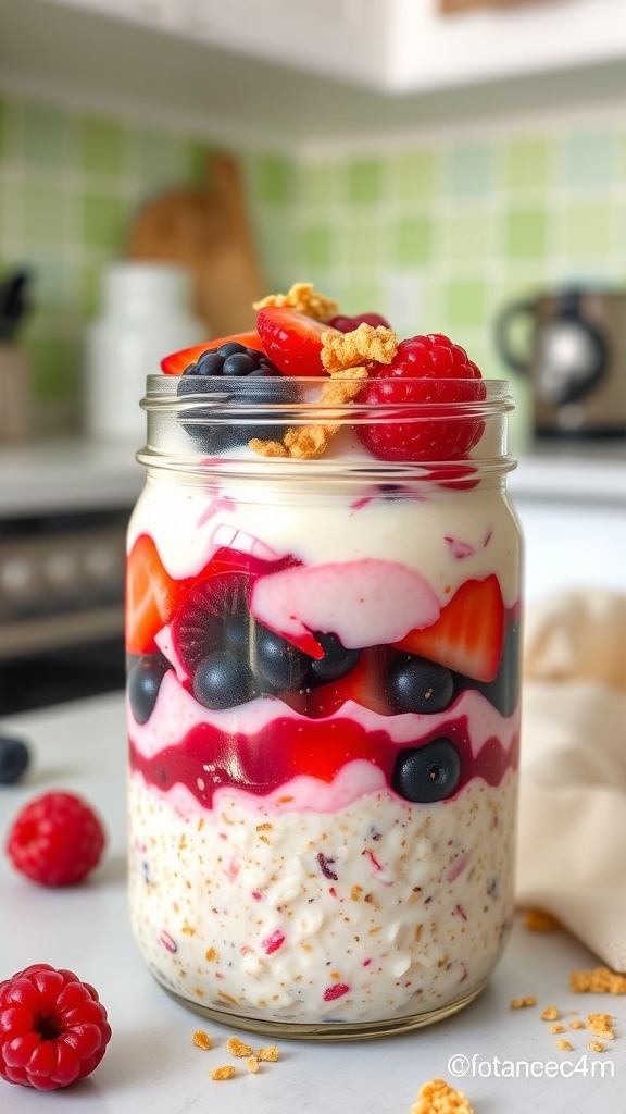 Cheesecake Overnight Oats with Jello – everdayaura.com